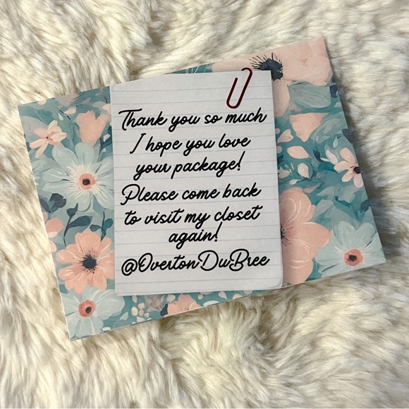 Overton DuBree | Design | Pastel Handwritten Floral Note Personalized ...
